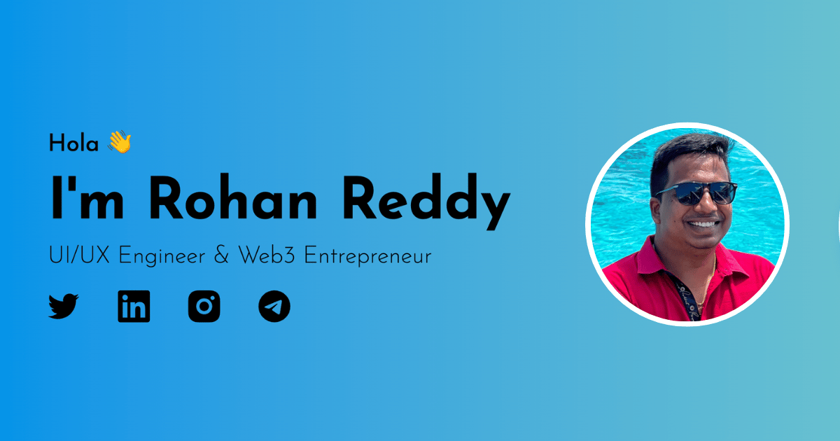 Rohan Reddy - Senior Frontend Developer